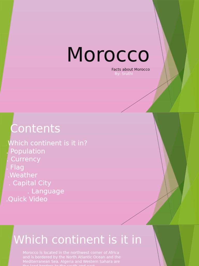 Essential Facts About Morocco | PDF
