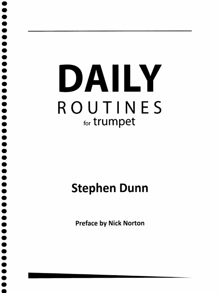 Daily Routines For Trumpet - S. DUNN | PDF