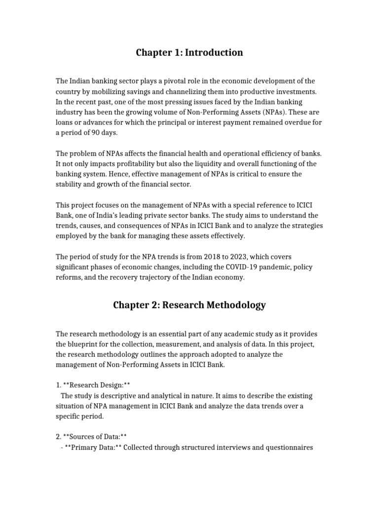 NPA Management in ICICI Bank (2018-2023) | PDF | Banks | Data