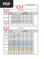 Weekly Flight Schedule for UNHAS DRC | PDF | Aviation