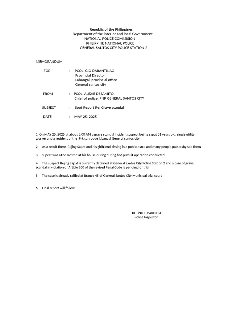 Progress Grave Scandal | PDF