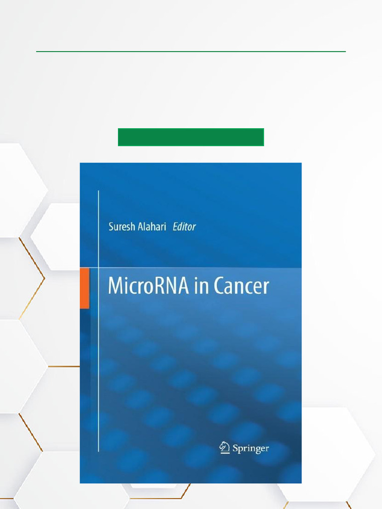 MicroRNA in Cancer Full Book Download | PDF | Micro Rna | Messenger Rna
