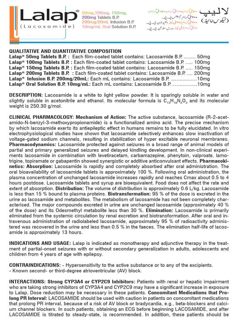 Lalap Insert | PDF | Dose (Biochemistry) | Chemistry