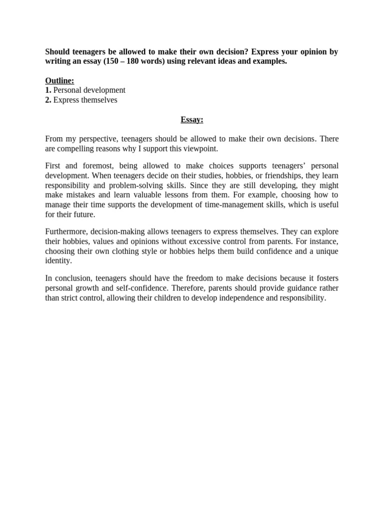 Empowering Teen Decision-Making | PDF