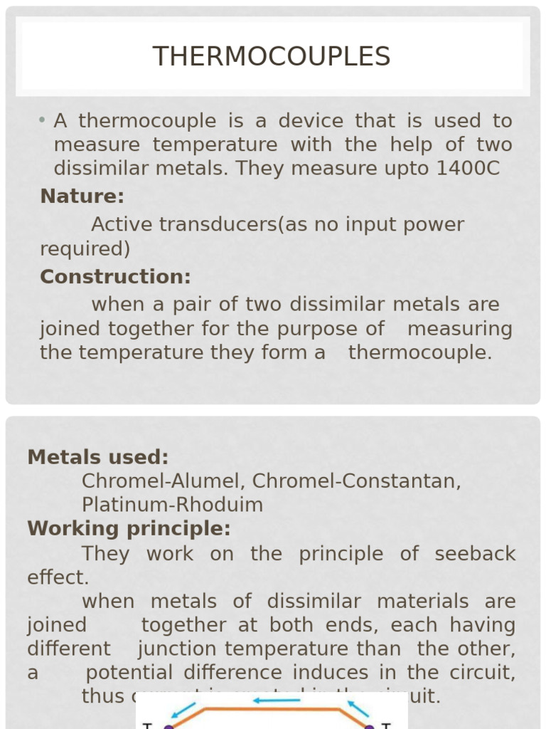 THERMOCOUPLES | PDF