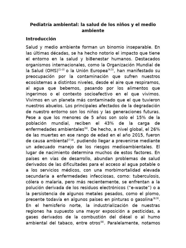 Medio Ambiente y El Niño | PDF | Contaminación | Entorno natural
