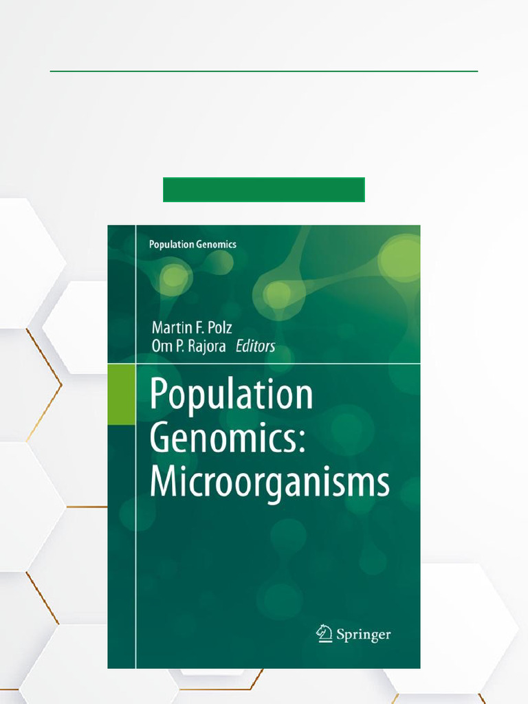 Population Genomics Microorganisms Digital Download | PDF ...