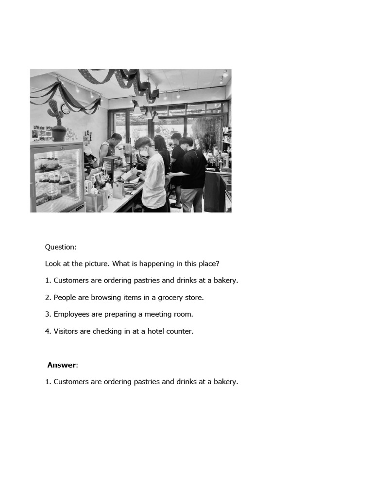 Toeic Part 1 Photo 65400402 | PDF