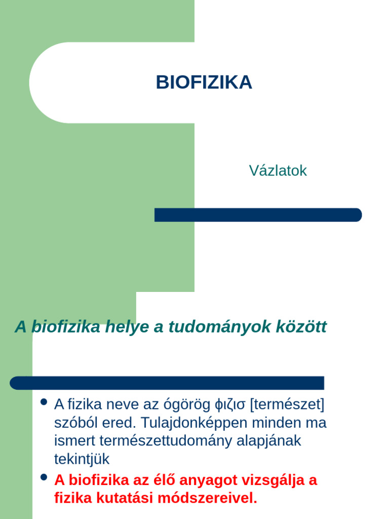 Biofizika 2 | PDF