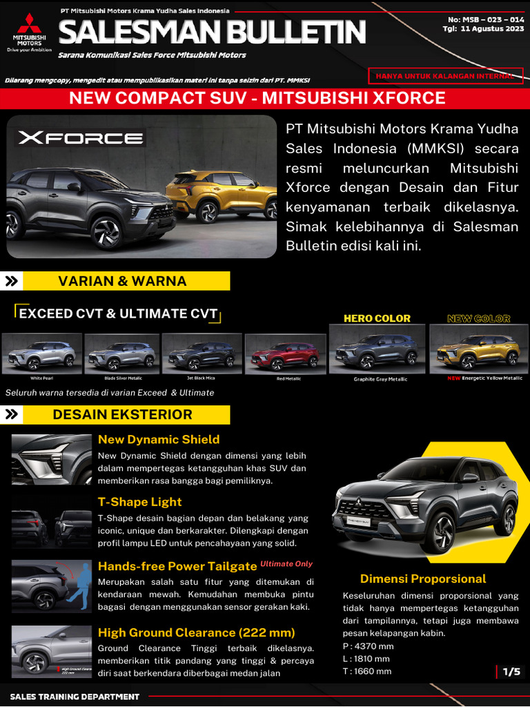 Mitsubishi Xforce | PDF