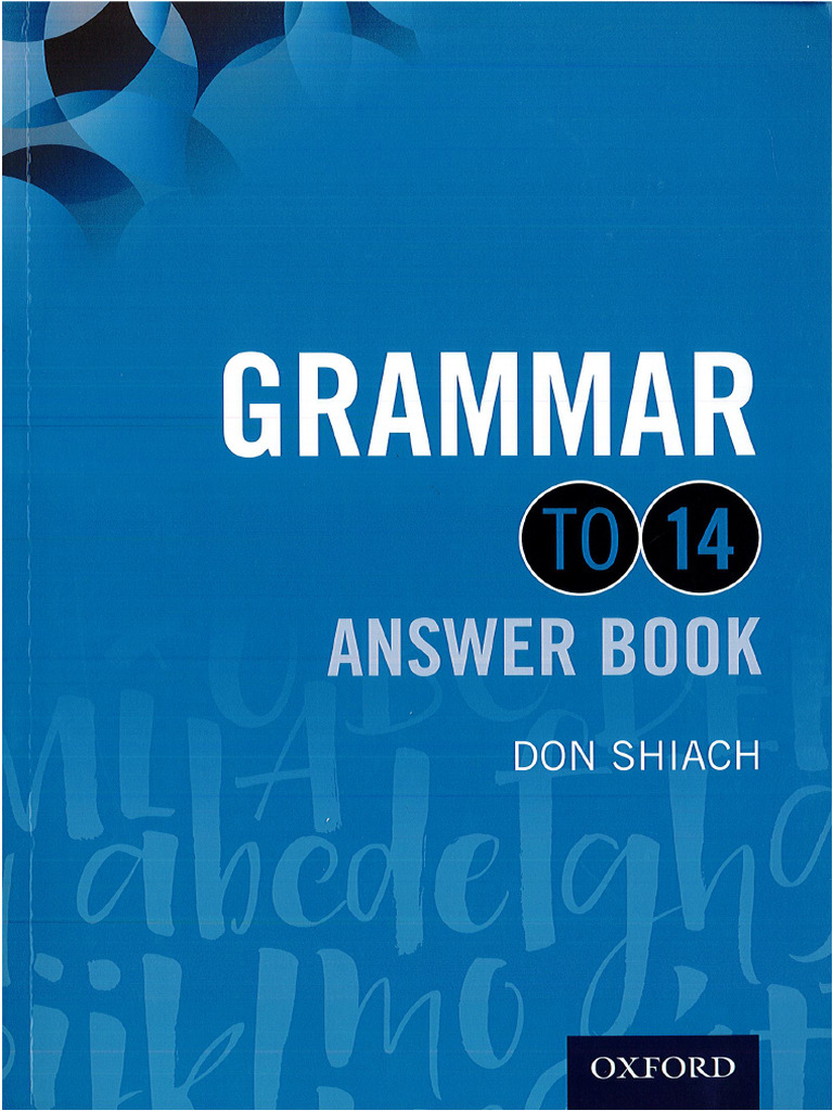 Grammar To 14 Answer Book-28092022101426 | PDF