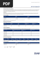 API 2H Grade 50 Steel Plate Overview | PDF | Welding | Construction