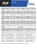2024-2025 Term 3 Timetable - GR 4 To 9 | PDF