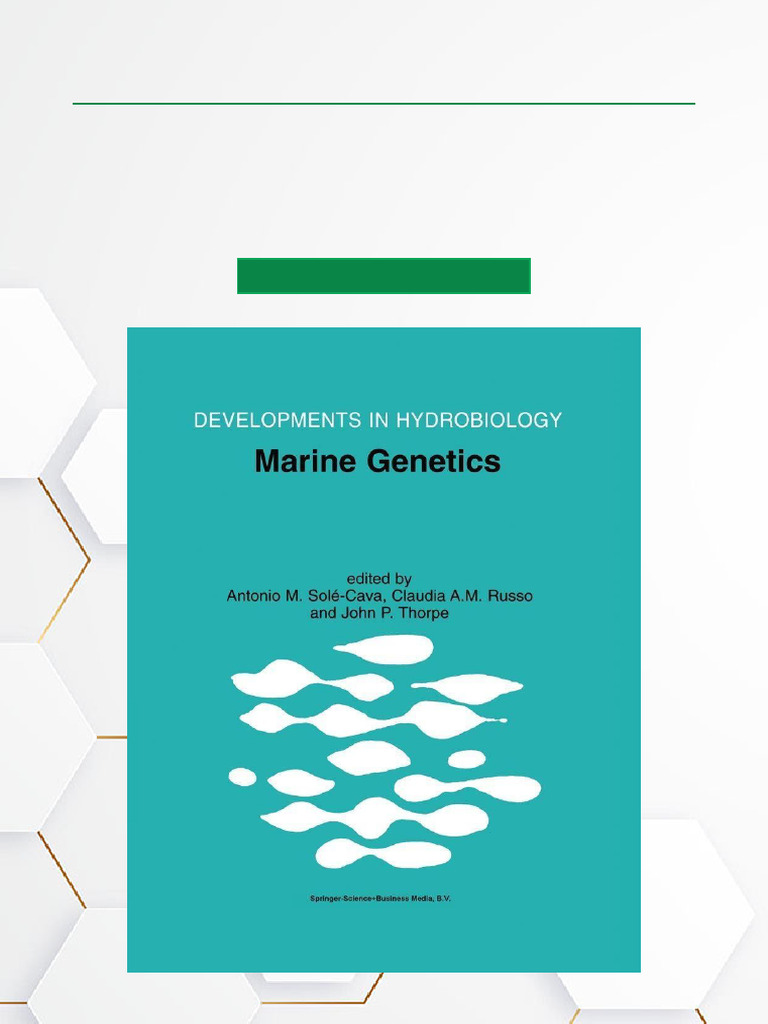 Marine Genetics 1st Edition High-Resolution PDF Download | PDF ...
