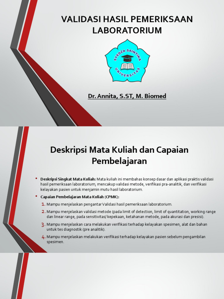 Validasi Hasil Pemeriksaan Laboratorium | PDF