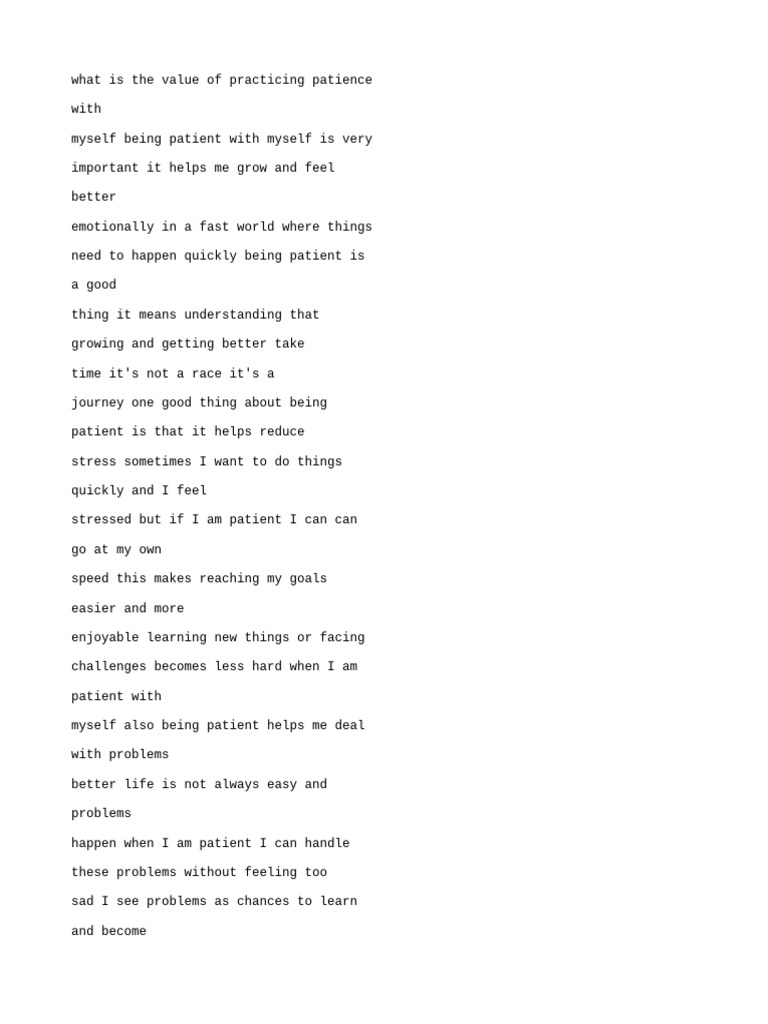 (English (Auto-Generated) ) What Is The Value of Practicing Patience ...