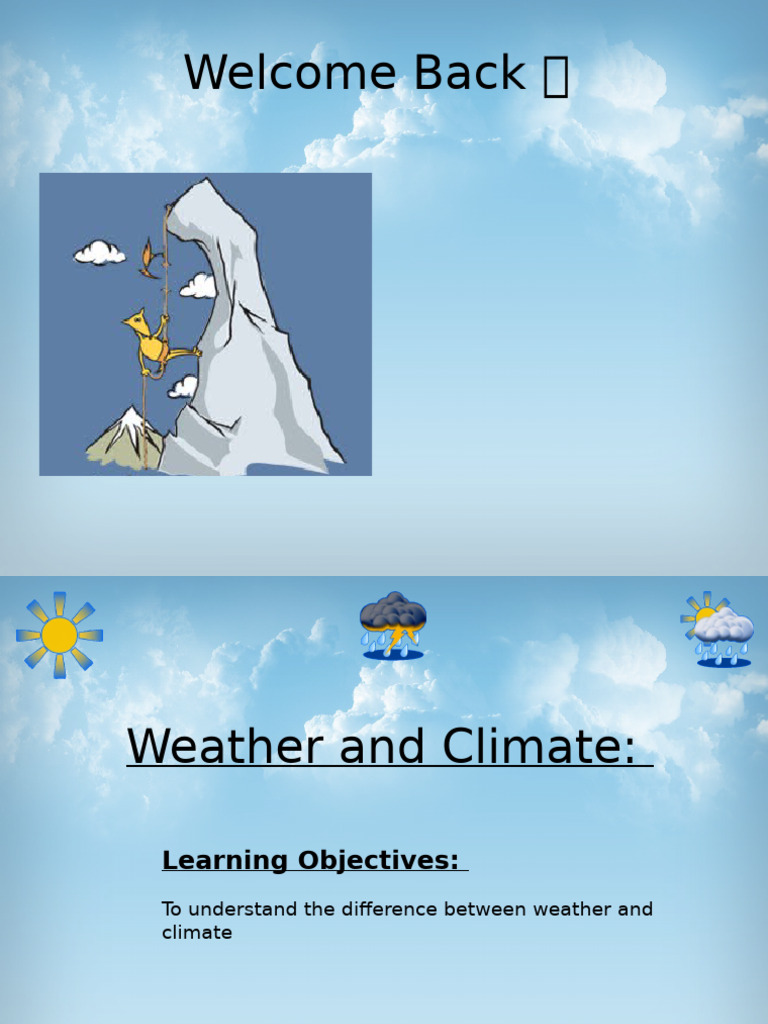1 Weather and Climate | PDF | Rain | Weather