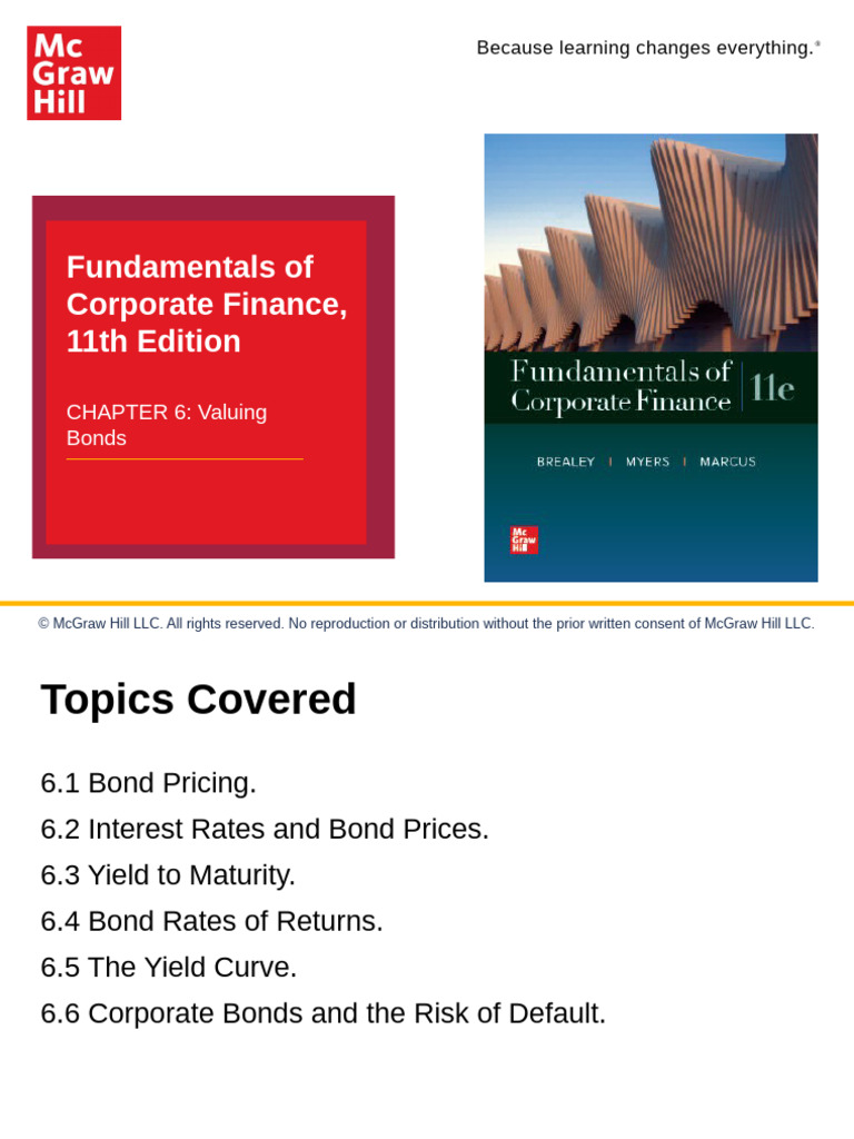 Brealey FCF 11e Ch06 PPT Accessible | PDF | Bond Credit Rating | Bonds (Finance)