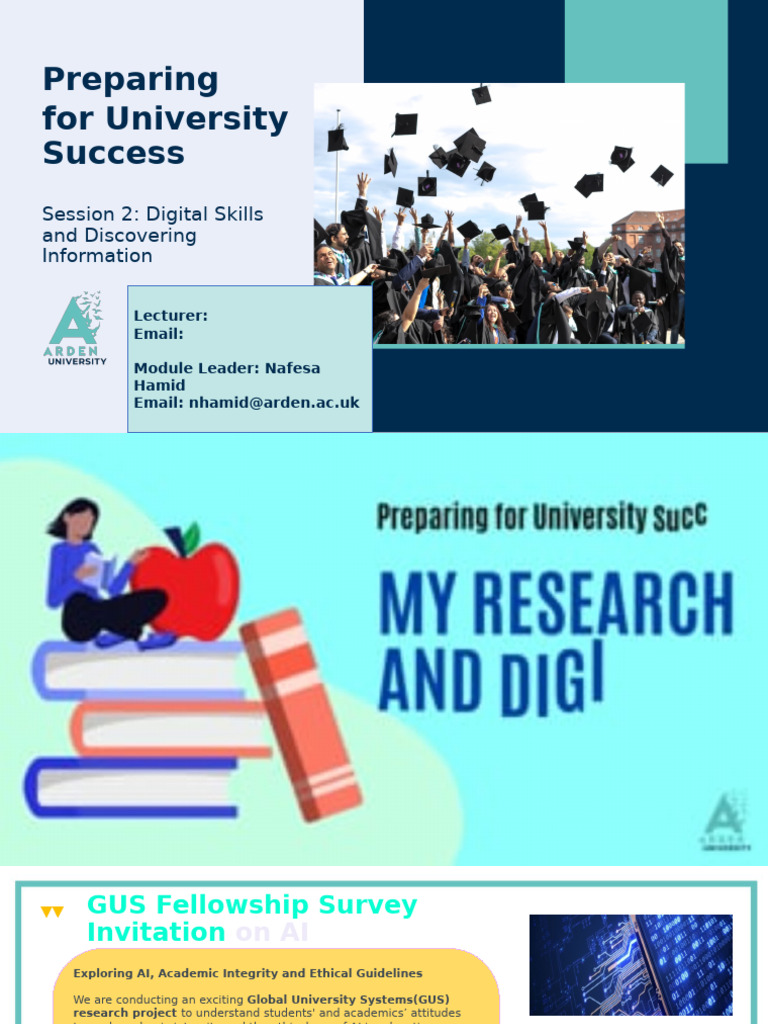 Digital Skills for University Success | PDF | Self Efficacy | Libraries