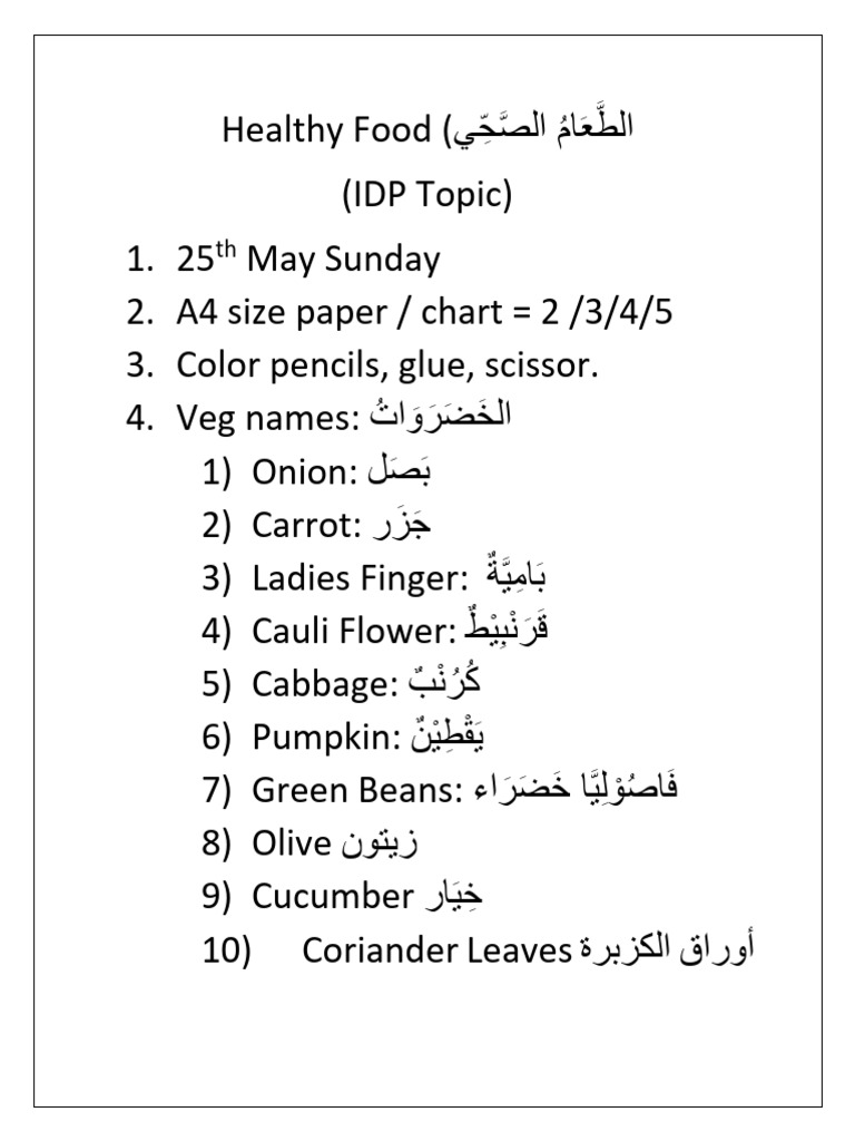 Veg Names | PDF