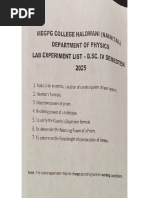 BSC Physics 1st Sem Practical File | PDF