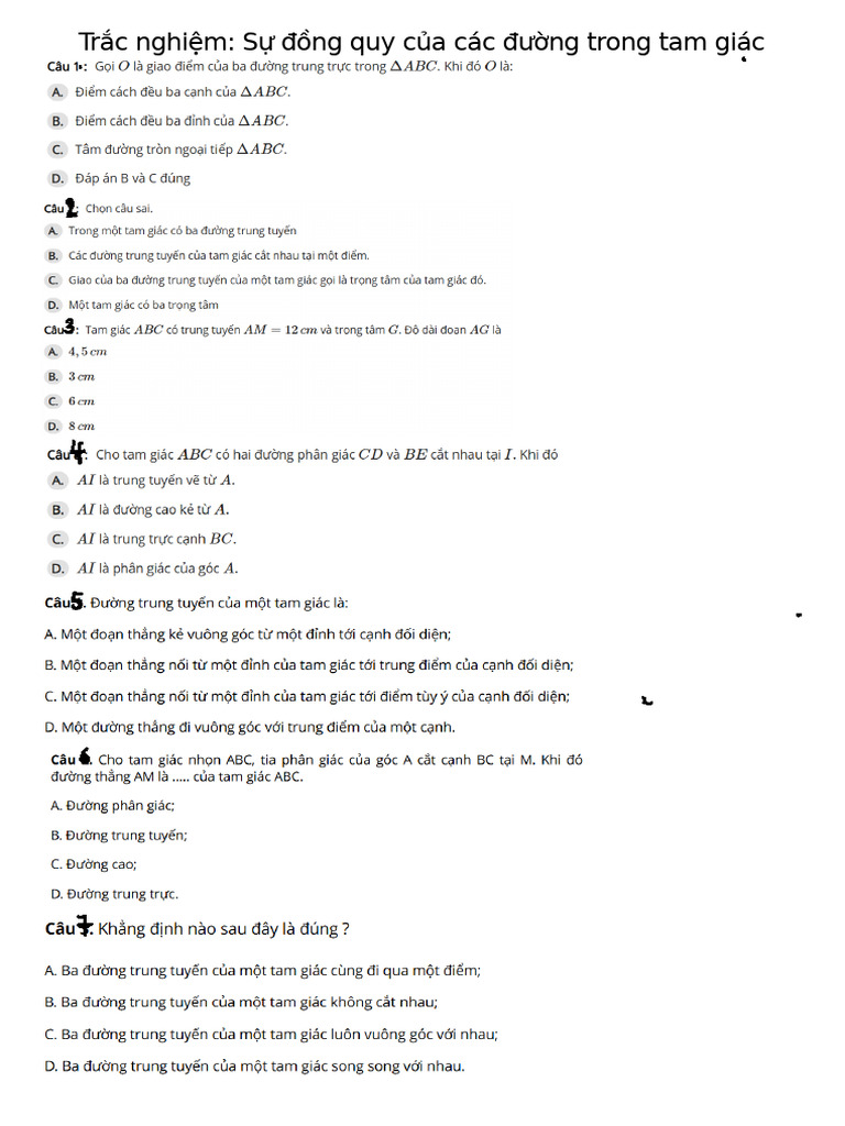 TN L P 7 Đ NG Quy Trong Tam Giác | PDF