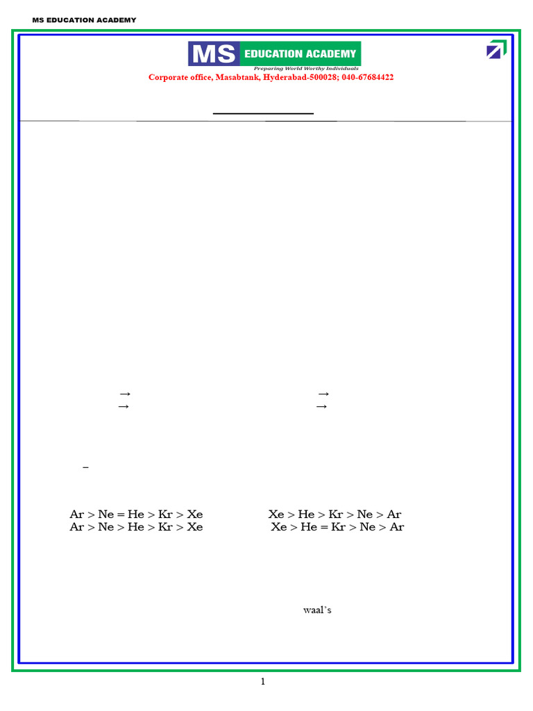 P - Block Assignment | PDF | Chemical Bond | Nitrogen