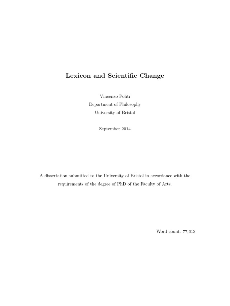 Lexicon and Scientific Change | PDF | Paradigm | Science
