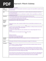 Piliavin's 1969 Subway Samaritan Study | PDF | Cognition | Methodology