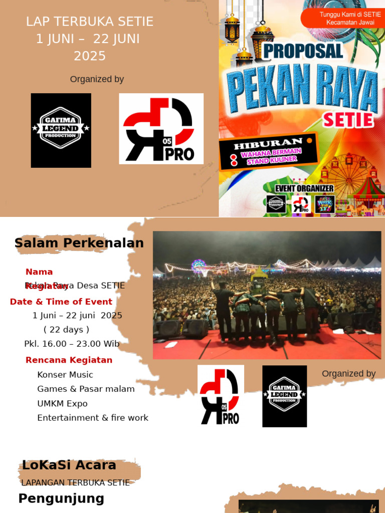 Proposal Pekan Raya SETIE | PDF