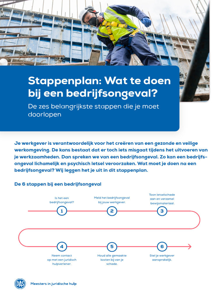 Stappenplan Wat Te Doen Bij Een Bedrijfsongeval | PDF