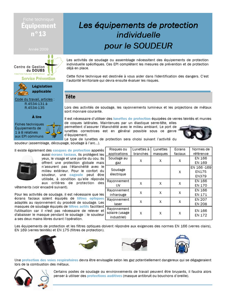 Fiche E13 Epi Soudeur | PDF | Soudage | Construction