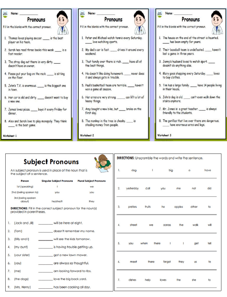 Subject Pronouns | PDF