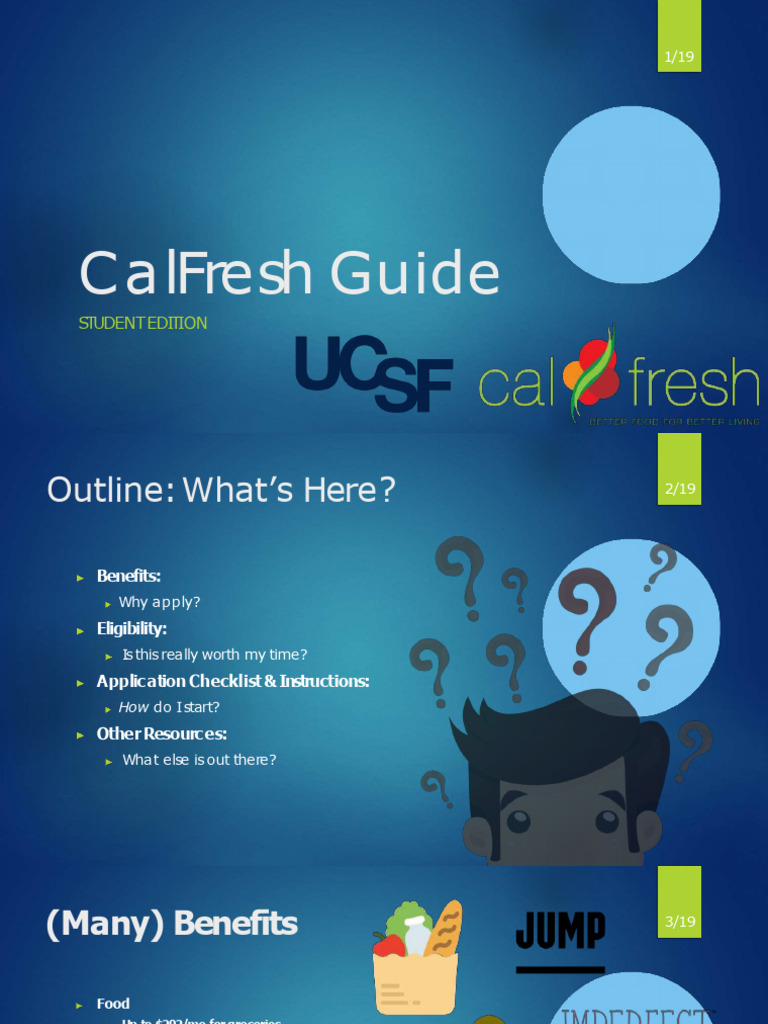 CalFresh Student Guide 2024-25 | PDF