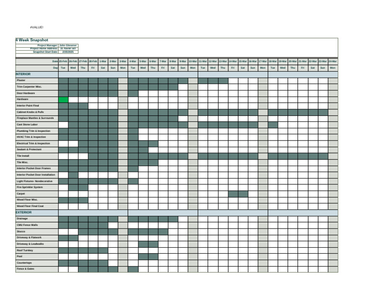 4 Week Calendar - Sample | PDF