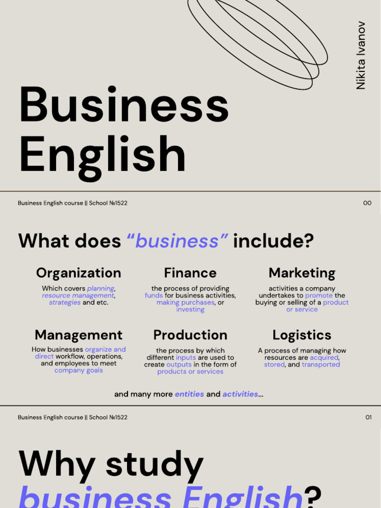 Business English Presentation Intro Lesson | PDF | Business | Marketing