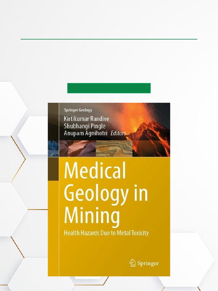 Medical Geology in Mining Health Hazards Due To Metal Toxicity PDF ...