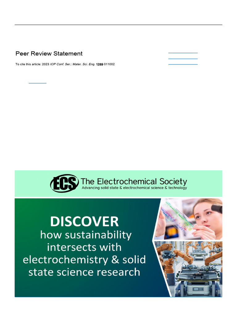 2023 IOP Conf. Ser. - Mater. Sci. Eng. 1289 011002 2 | PDF