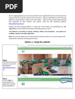 Student User Manual Improved | PDF | Educational Technology | Login