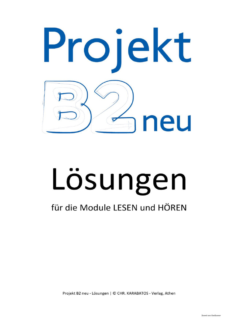 Projekt Neue B2 Lösungen | PDF