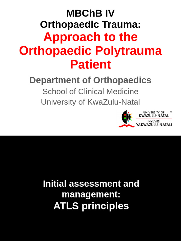 Orthopaedic Polytrauma Management Guide | PDF | Anatomical Terms Of ...