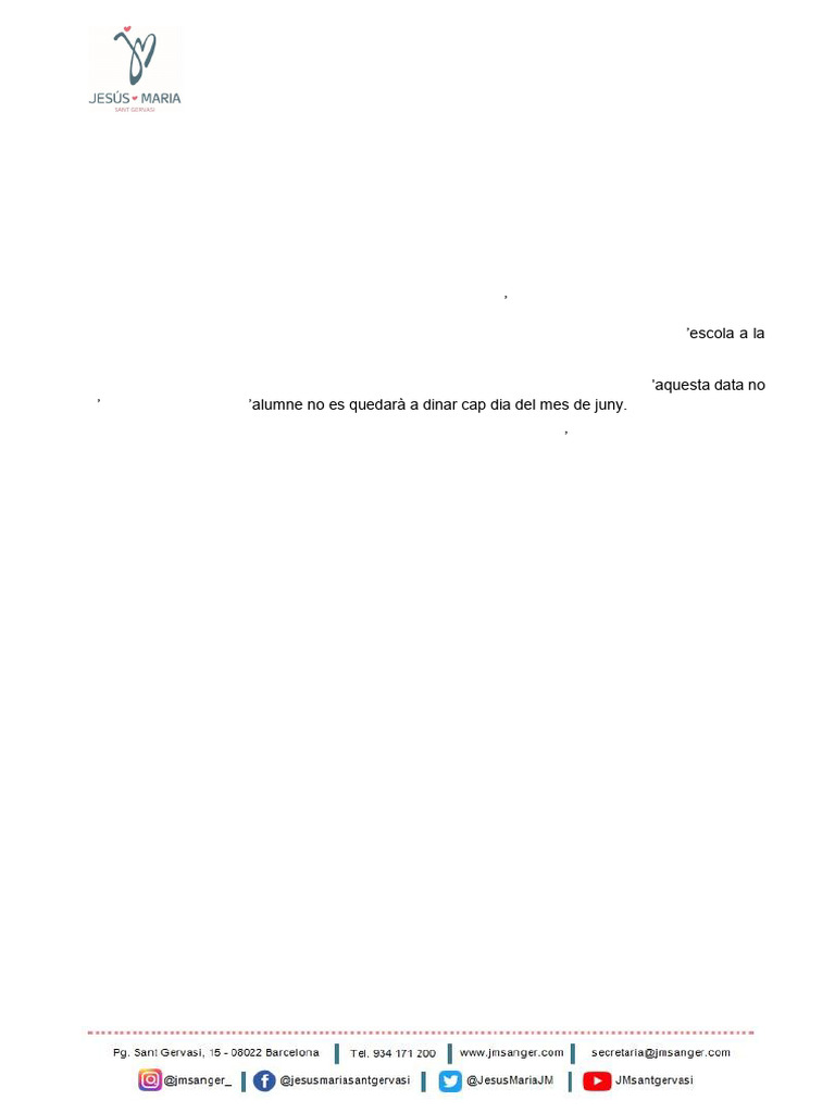 Comunicat Menjador Eso Juny | PDF