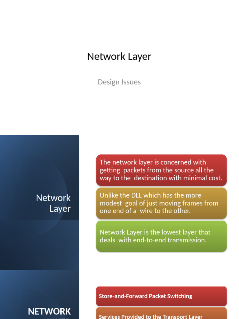 Network Layer Design Issue | PDF | Computer Network | Telecommunications