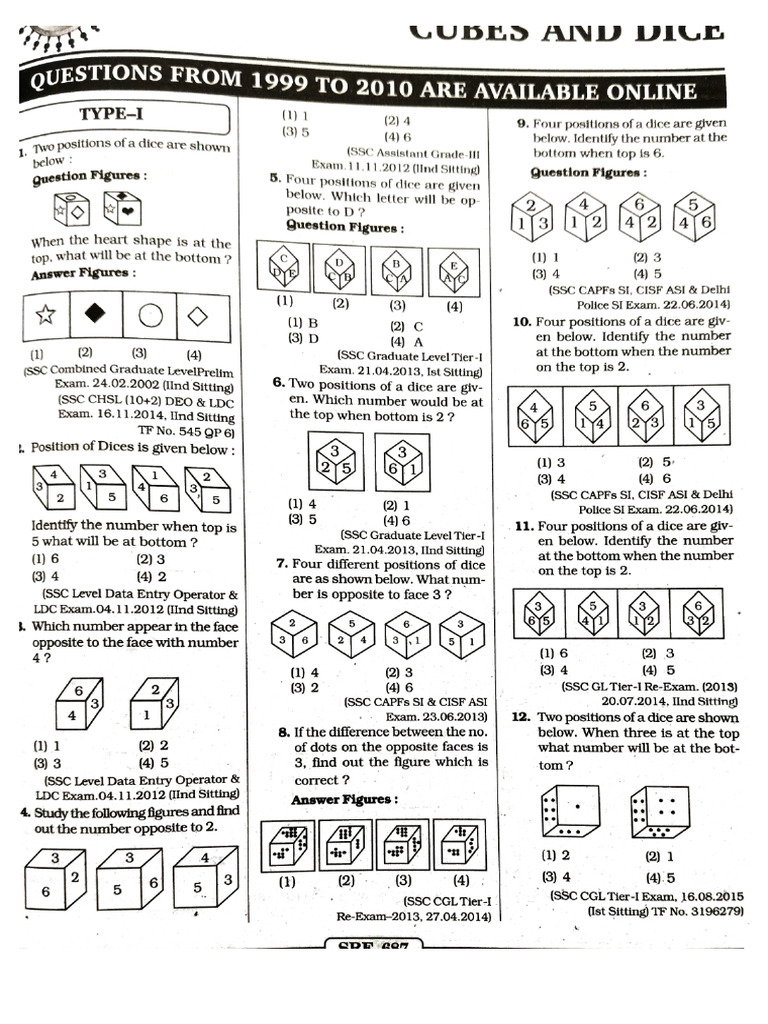 Cube and Dice Kiran Publ.. | PDF