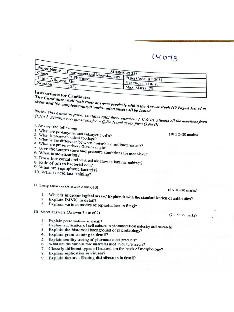 3rd Sem Question Papers | PDF