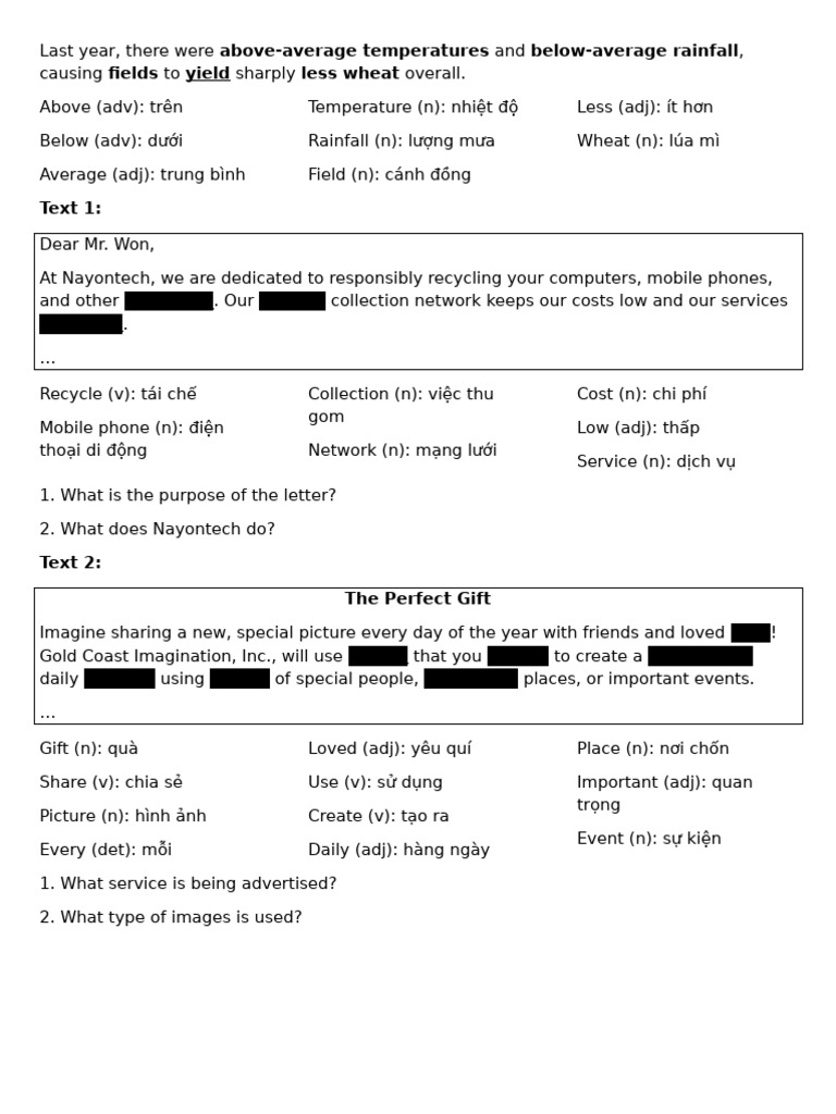 Unit 7.1 Skim Scan - Handout | PDF