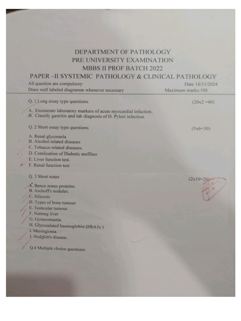 Pathology Pre University | PDF