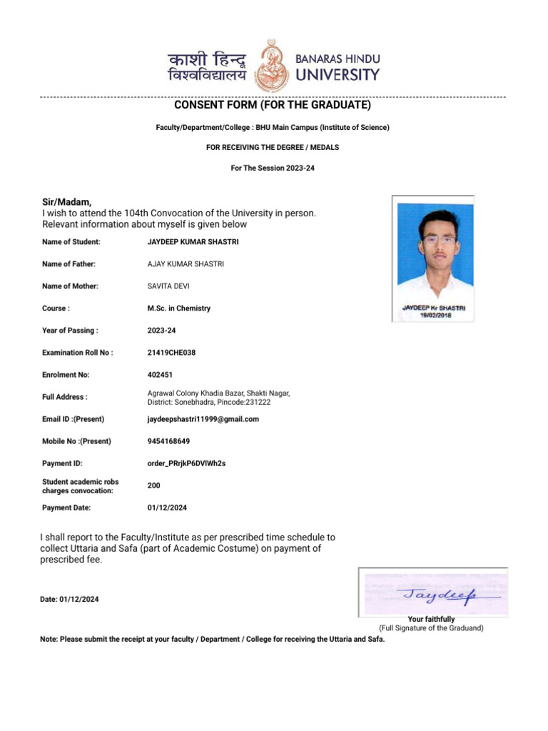 Banaras Hindu University | PDF