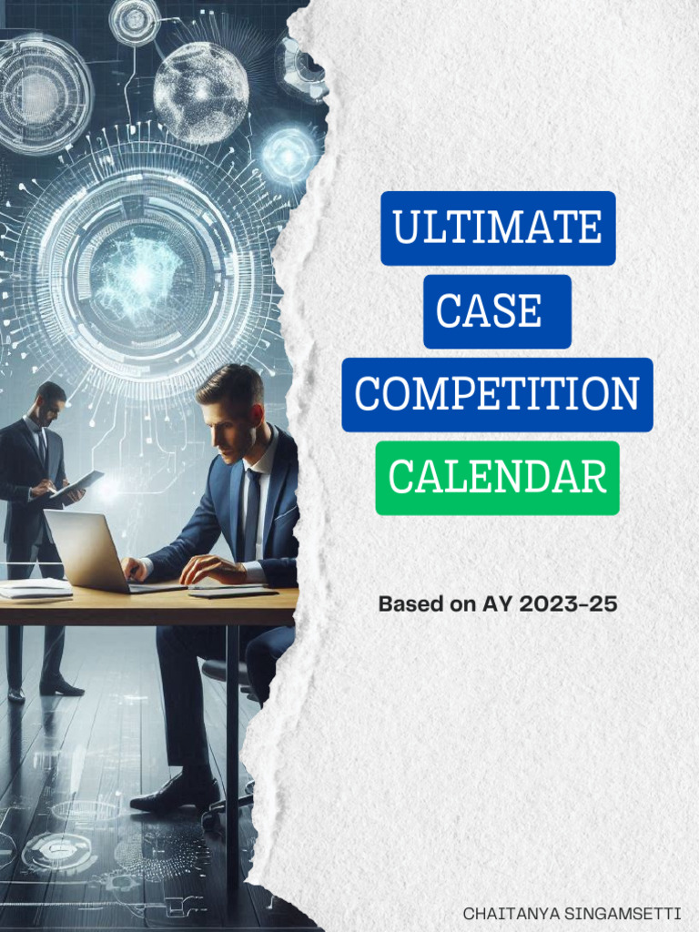 Case Competitions Calendar | PDF