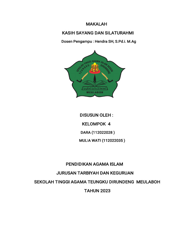 Kasih Sayang dalam Ajaran Islam | PDF